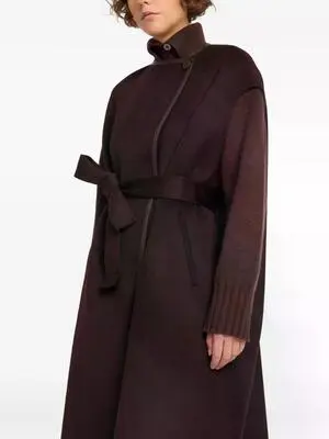YVES SALOMON Double-sided Belted Cape