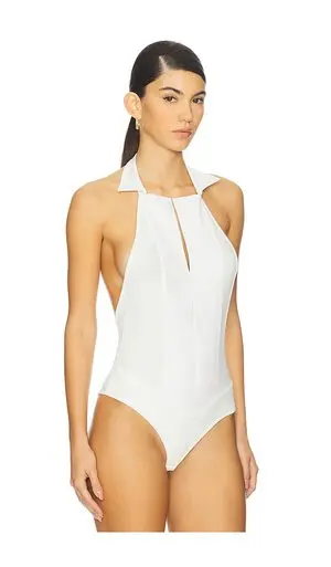 Bevza Halterneck Bodysuit With Jersey Fabric