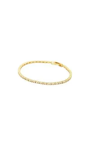 NATALIE B JEWELRY Evert Tennis Bracelet - Gold