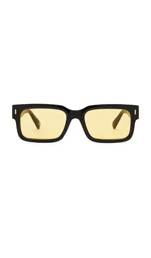 AIRE Castor Sunglasses - Black & Amber Tint