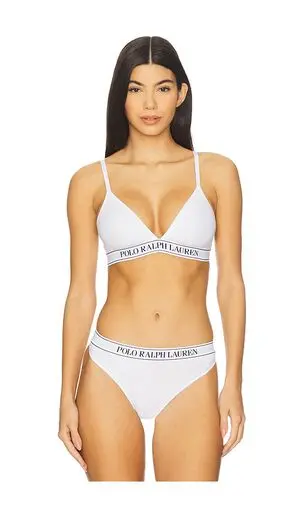 Polo Ralph Lauren Triangle Bralette In Ivory - White Cloud