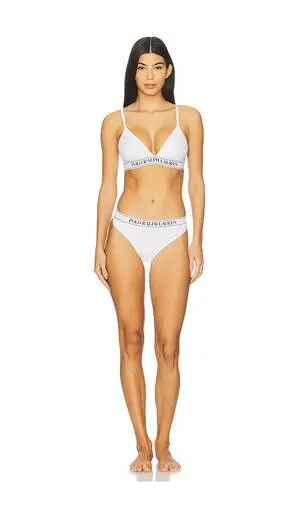 Polo Ralph Lauren Triangle Bralette In Ivory