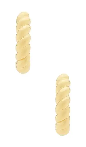 Eddie Borgo Torsade Hoop Earrings