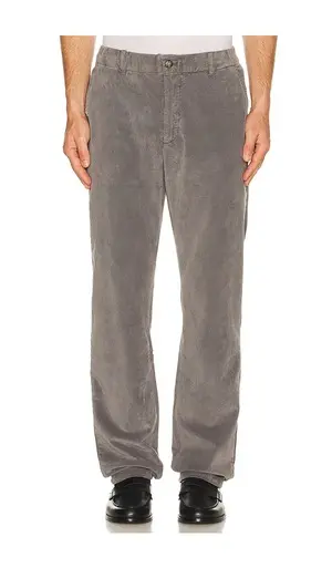 Marine Layer Saturday Moleskin Chino In Grey - Mockingbird