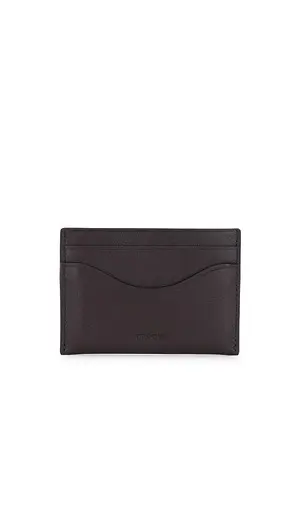 Vince Card Holder In Brown - Tobacco