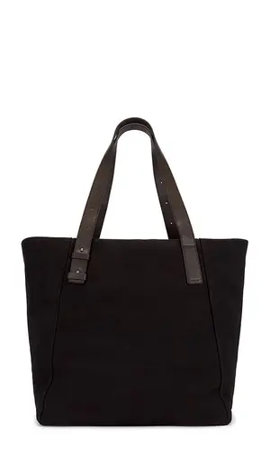 Vince Extra Large Canvas Tote - Black & Tobacco