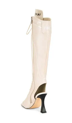 NIIHAI The Striker Lace Up Boot - Beige