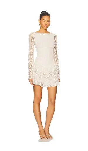 Free People Tabby Lace Mini Dress - Tea