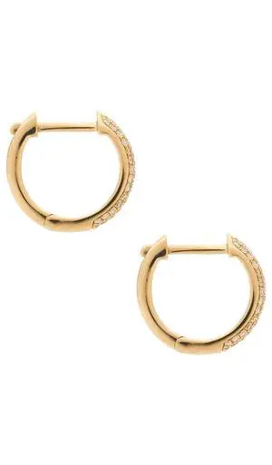Ef Collection Diamond Dome Huggie Earrings