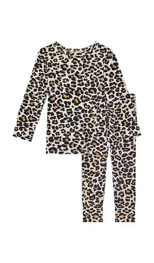 POSH PEANUT Posh Peanut Classic Pajama Set In Multi. Lana Leopard Tan