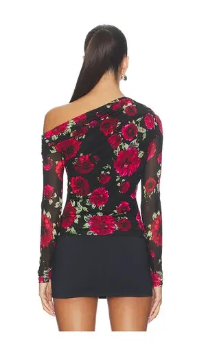 AFRM Barry Long Sleeve Top - Painted Roses
