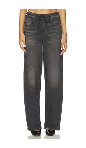 Rag & Bone Miramar Terry Drawstring Wide Leg Jeans