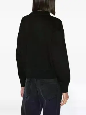 MARANT ETOILE Moby Studded-logo Sweatshirt - Black