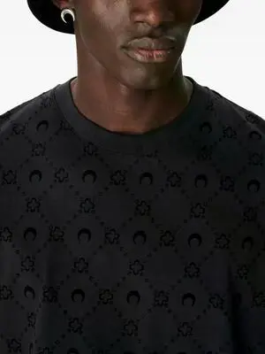 MARINE SERRE Moon Floral Print T-shirt