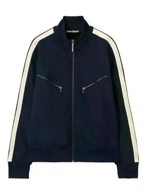 Palm Angels Curved-logo Zip-up Sweatshirt