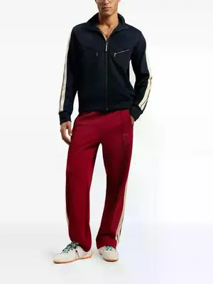 Palm Angels Curved-logo Zip-up Sweatshirt