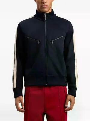 Palm Angels Curved-logo Zip-up Sweatshirt