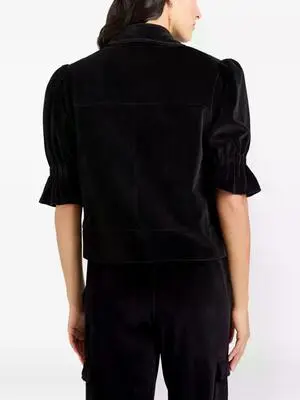 Cinq À Sept Velour Zip-up Jacket