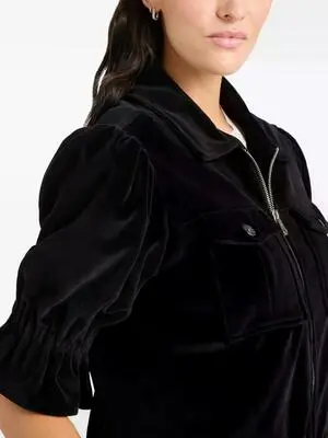 Cinq À Sept Velour Zip-up Jacket