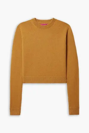 THE ELDER STATESMAN Cashmere Sweater - Mustard