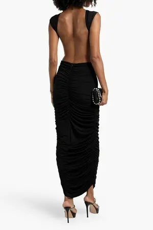 Magda Butrym Open-back Ruched Maxi Dress