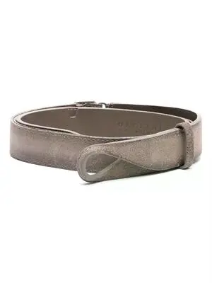 Orciani Leather Belt - Grey