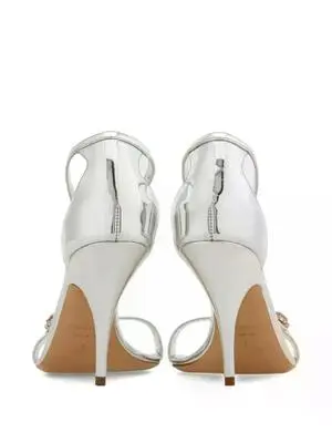 FERRAGAMO Flower-motif Crystal-embellished Sandals