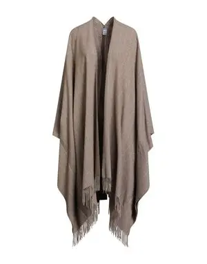 Brunello Cucinelli Silk-blend Cape With Fringes