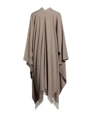 Brunello Cucinelli Silk-blend Cape With Fringes