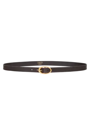 TWP Narrow Leather Belt - Dakota