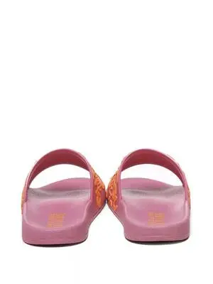Versace Logo Detail Slides - Pink