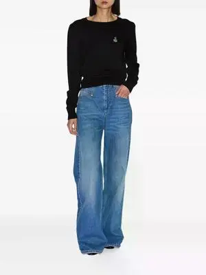 MARANT ETOILE Abelle Embroidered-logo Sweater