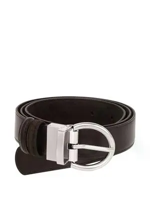POTAMY Round-buckle Belt - Brown