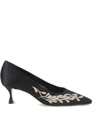 Manolo Blahnik Embroidered Pointed-toe Pumps