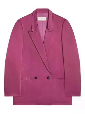 Dries Van Noten Double-breasted Satin Blazer
