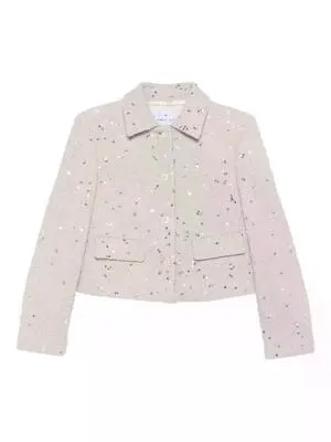 MANUEL RITZ Sequin-embellished Bouclé Coat