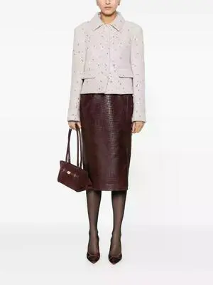 MANUEL RITZ Sequin-embellished Bouclé Coat