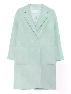 MANUEL RITZ Patch-pocket Double-breasted Coat