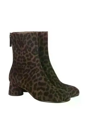POTAMY 50mm Leopard-print Ankle Boots