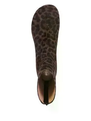 POTAMY 50mm Leopard-print Ankle Boots