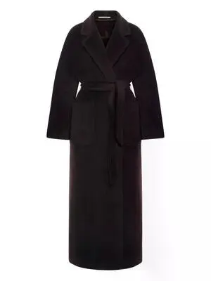 Tagliatore Belted Alpaca Wool Coat