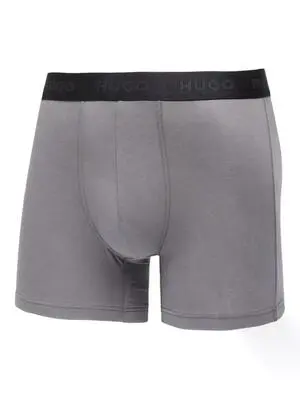 Hugo Boss Logo Waistband Boxer Briefs - Grey