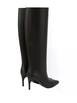 POTAMY 80mm Leather Knee-high Boots