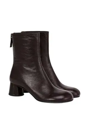 POTAMY 65mm Leather Ankle Boots
