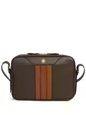 Bally Leather Shoulder Bag With Logo Detail - Brown