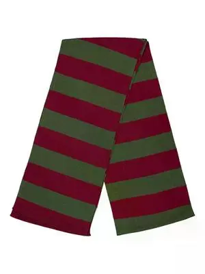 PAULA Lucca Striped-pattern Scarf - Green
