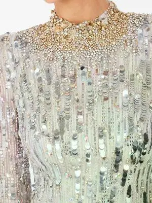 Jenny Packham Passion Sequin-embellished Mini Dress - Grey