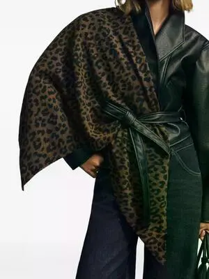 POTAMY Leopard-print Scarf