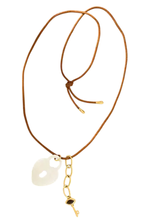 Chan Luu Padlock Charm Necklace - Gold