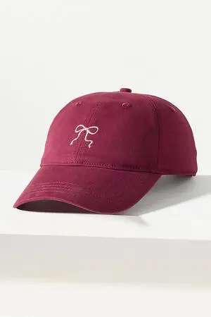 FRASIER STERLING Winter Icon Baseball Cap - Maroon Bow